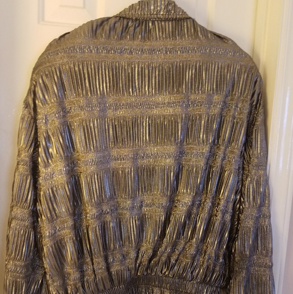 Rainbow | Jackets & Coats | Gold Vintage Bomber Jacket | Poshmark